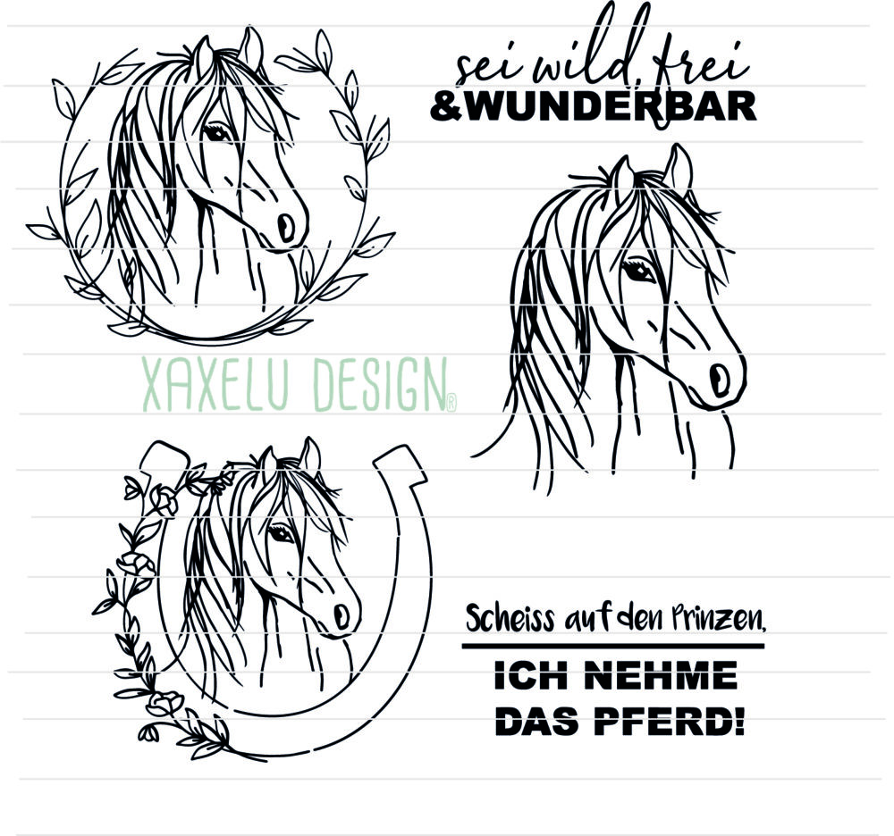 Pferdeliebe Plottdatei - xaxeludesign