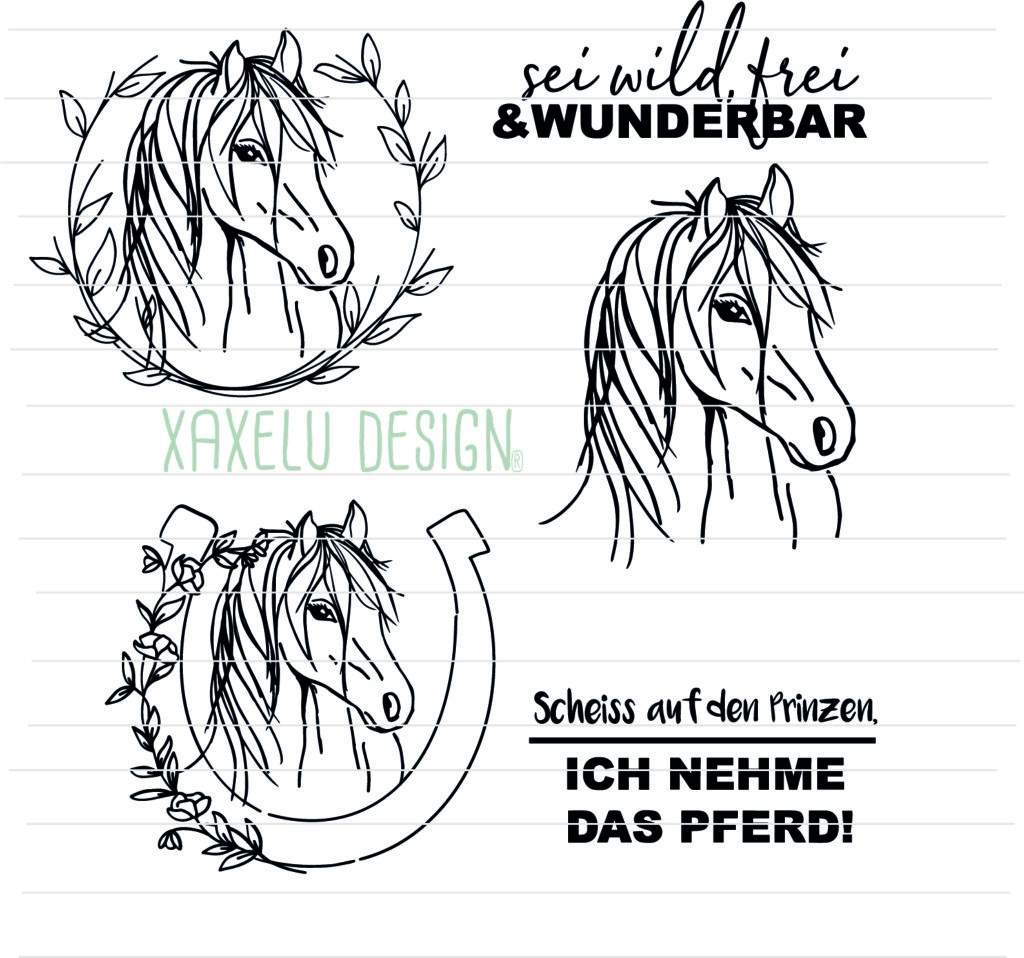 Pferdeliebe Plottdatei - xaxeludesign