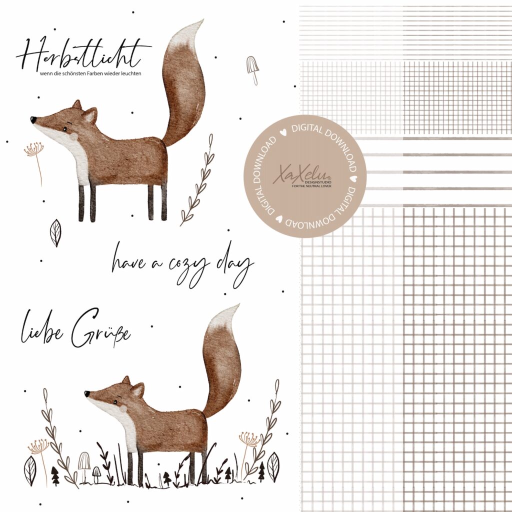 Schlaufuchs DigiStamp - xaxeludesign